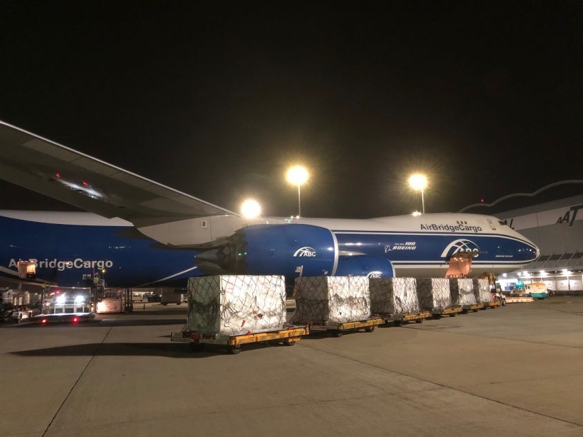 AirBridgeCargo makes round-trip with 12 SkyCell containers for vaccine ...