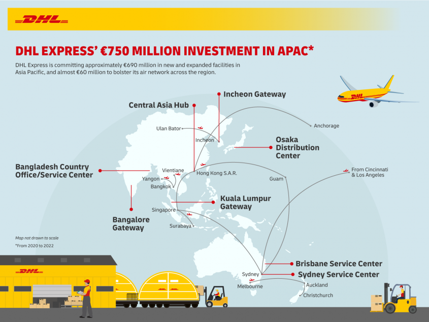 DHL Express outlines €750 million investment in Asia Pacific - Payload Asia