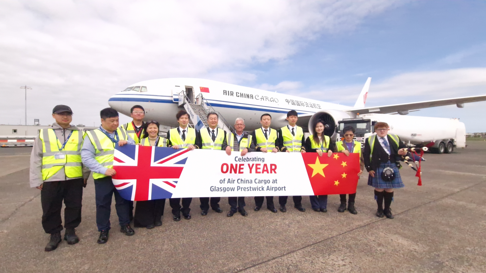 Glasgow Prestwick Airport marks one year of Air China Cargo operations ...